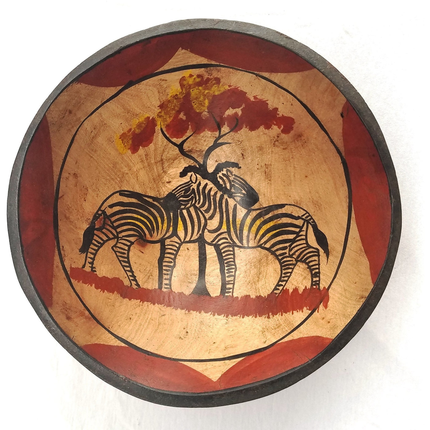 Wooden Zebra Bowl Hand Carved In Zimbabwe — A Taste Of Africa