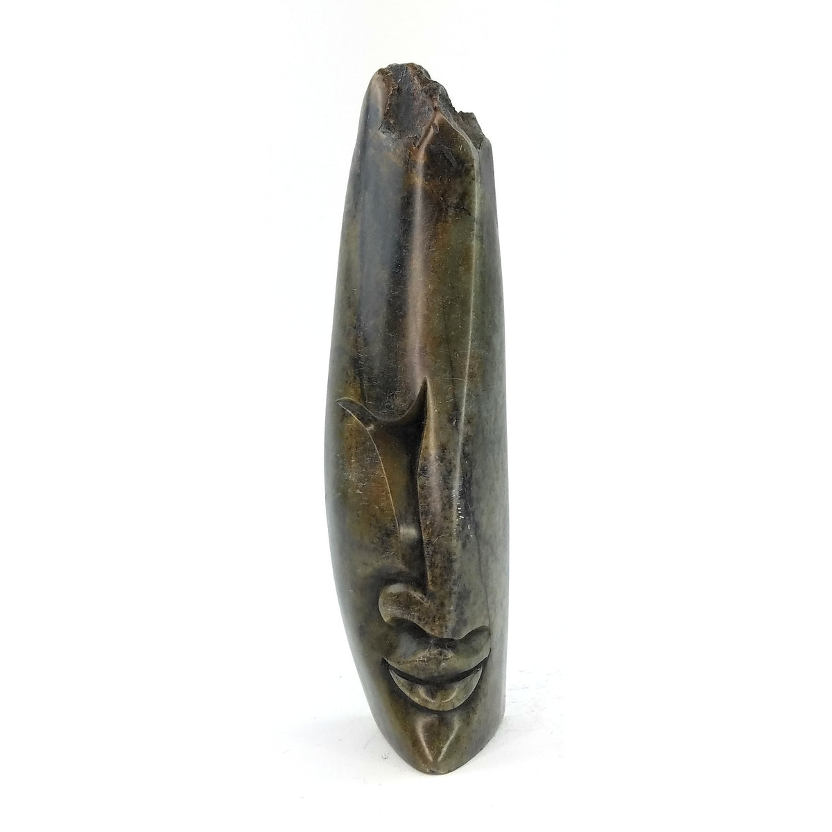Abstract Half Face – Lifelike Shona Stone Sculpture — A Taste Of Africa