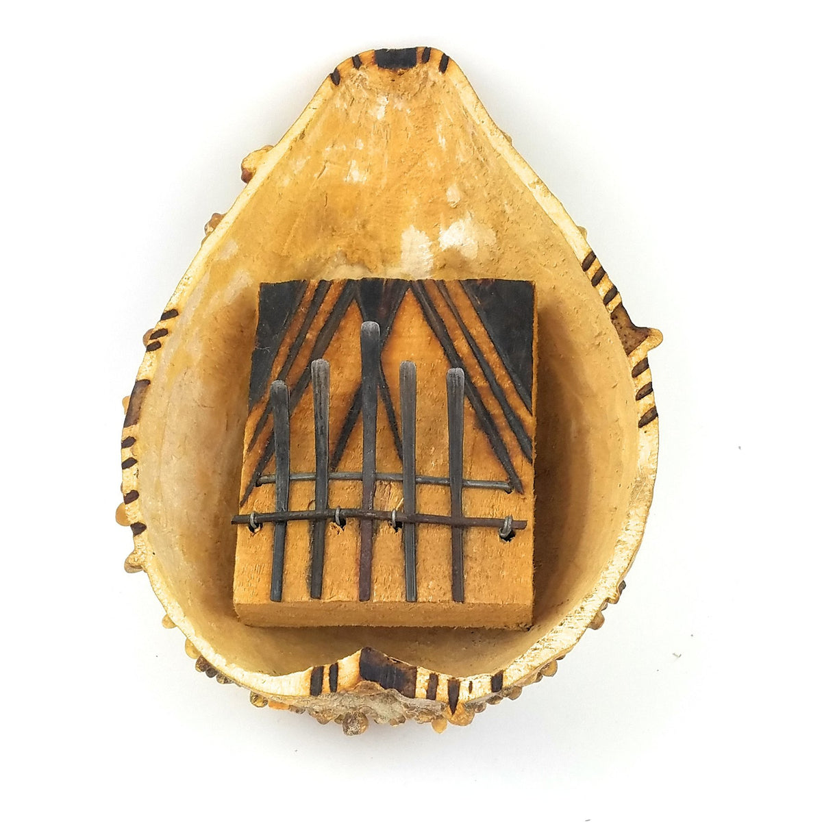 Handmade Kalimba Thumb Piano – Authentic Gourd Mbira from Zimbabwe — A ...
