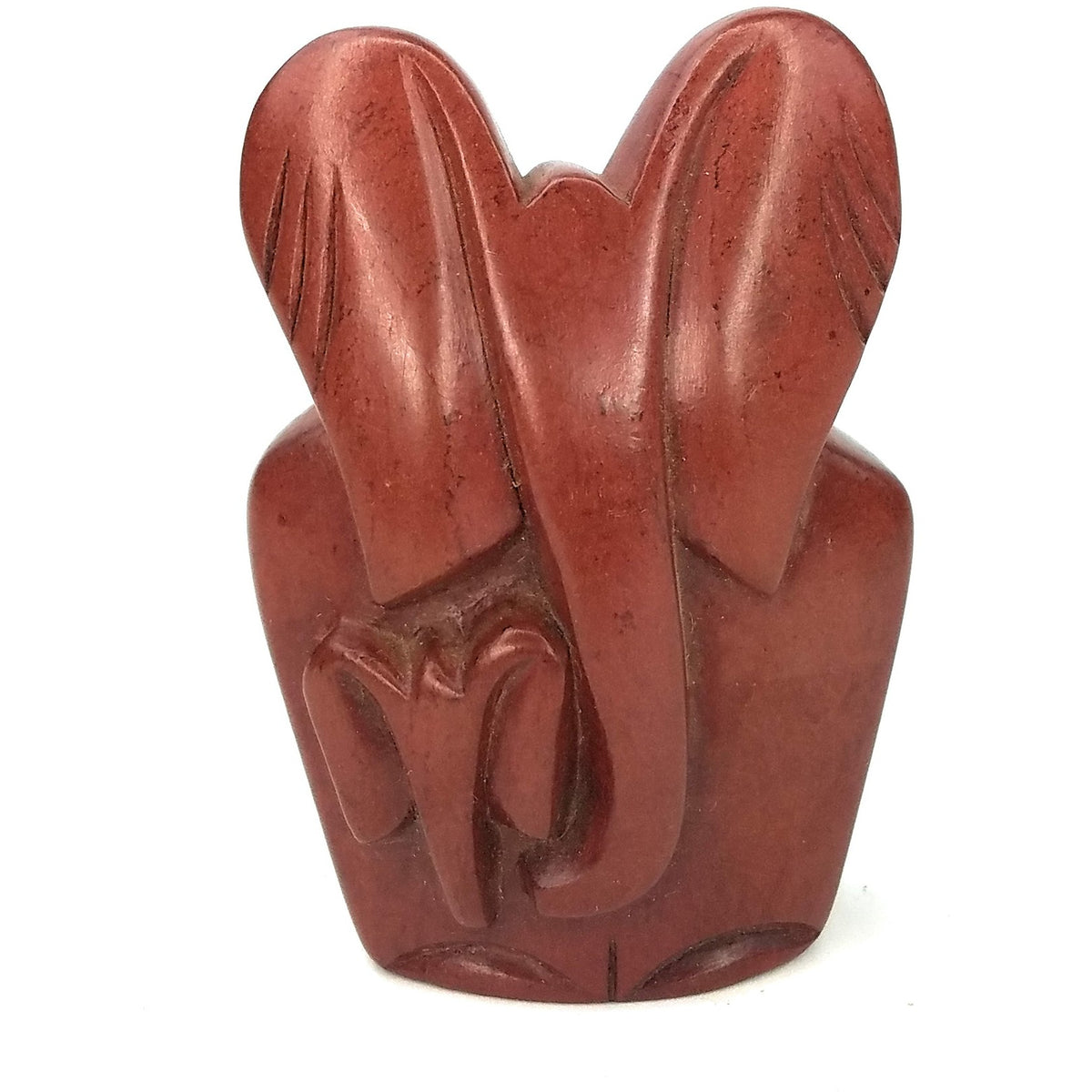 Red Jasper Elephant Mother & Child Sculpture | Shona Stone — A Taste Of ...