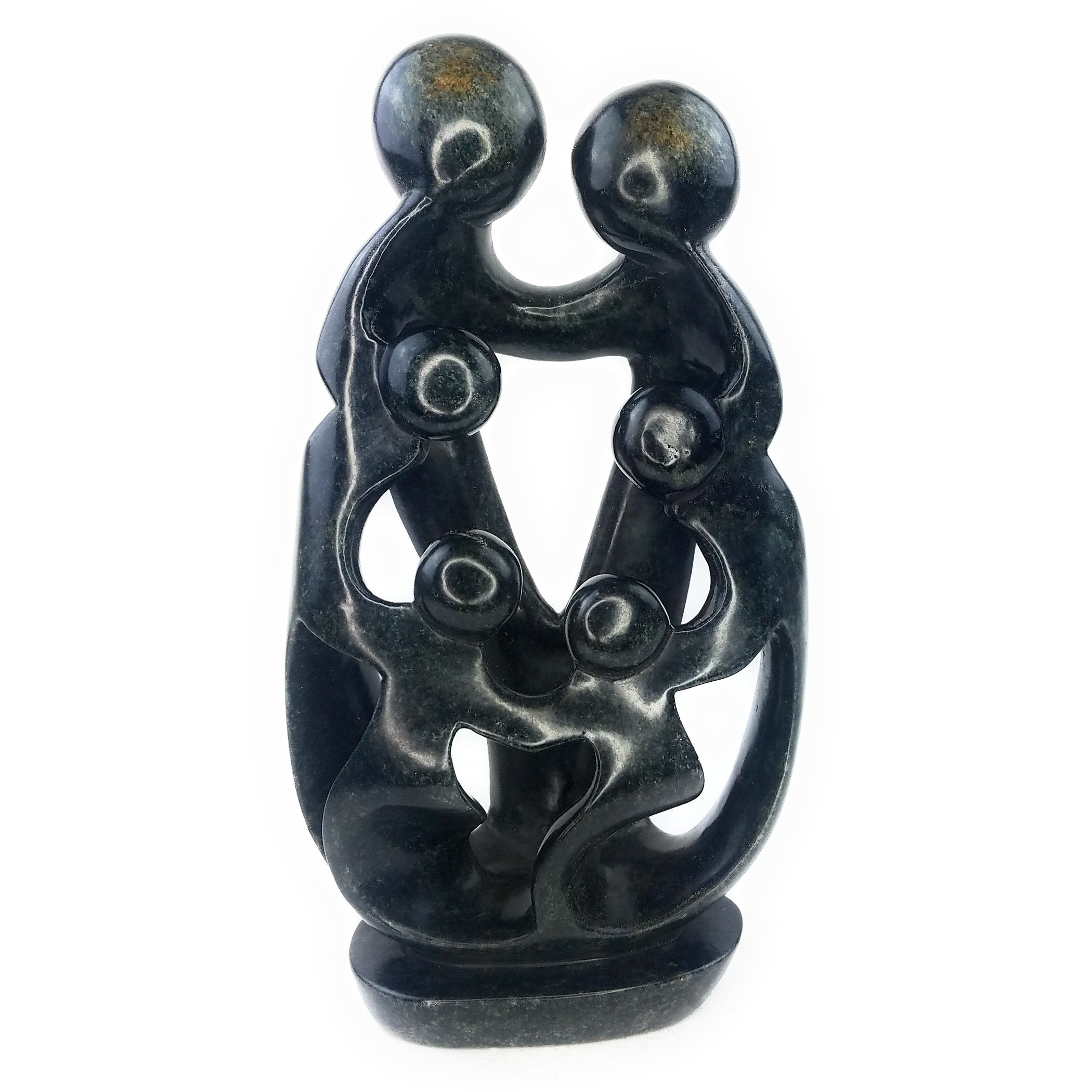 Ukama Family of 6 Sculpture – Hand Carved Shona Serpentine from ...